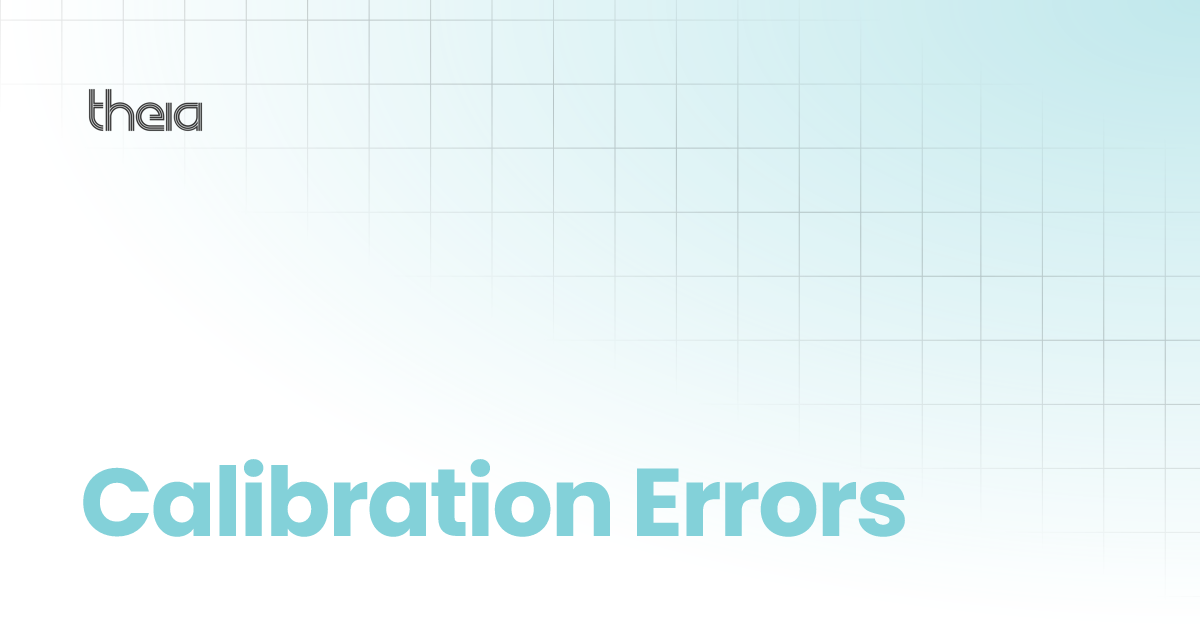 Calibration Errors | theia docs