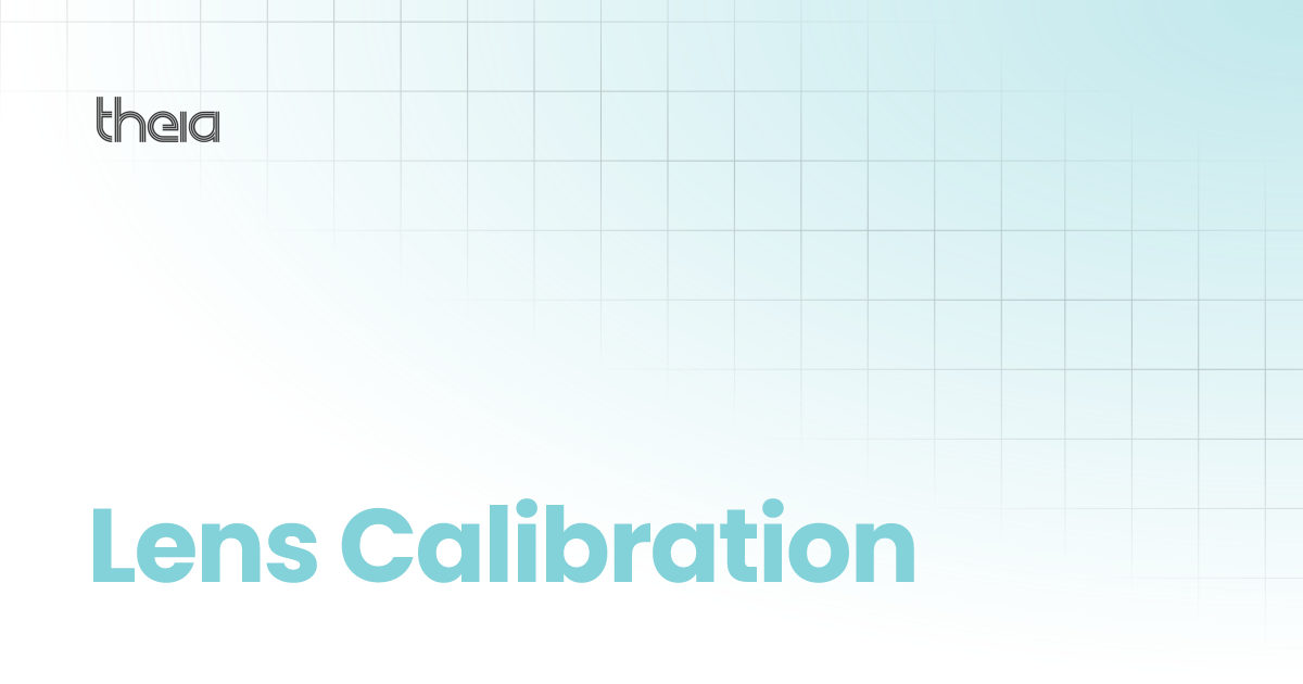 Lens Calibration | theia docs